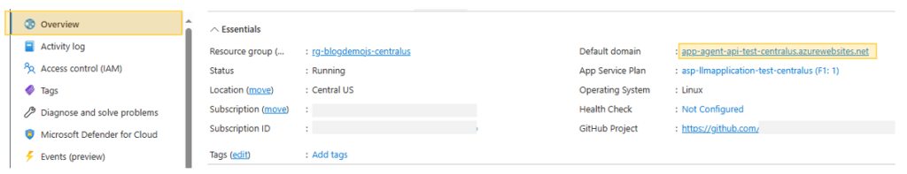 Deploying AI Agent LLM Web Application on Azure App Service ...