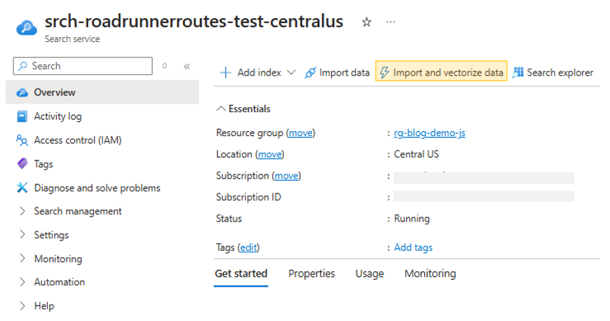 Effortlessly Vectorize Your Data with Azure AI Search: Step-by-Step ...